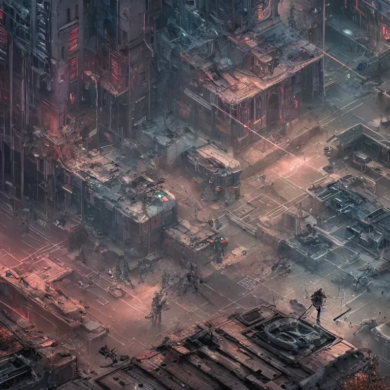 an army of terminators in a dystopian hellscape city, | Stable ...