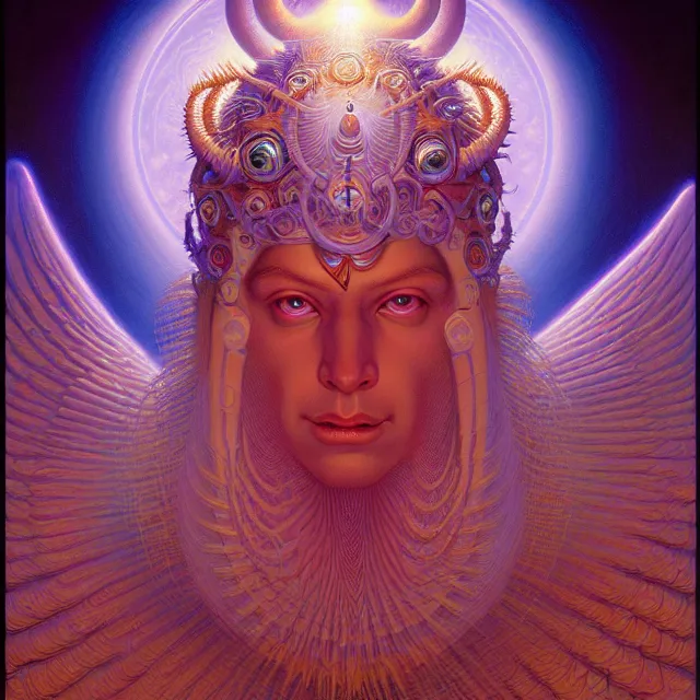 ethereal glowing white hindu angel dmt deity, tribal | Stable Diffusion ...