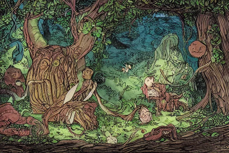 an illustration of lewis carroll's poem : twas | Stable Diffusion | OpenArt