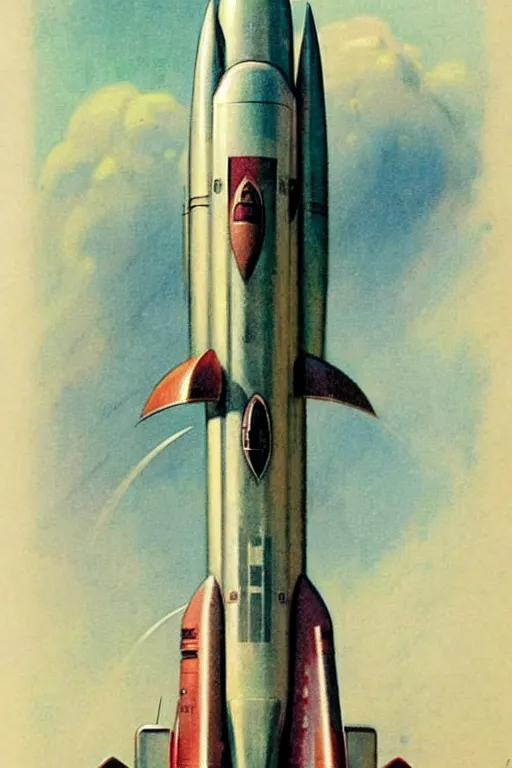 1 9 5 0 s retro future art deco rocket | Stable Diffusion | OpenArt