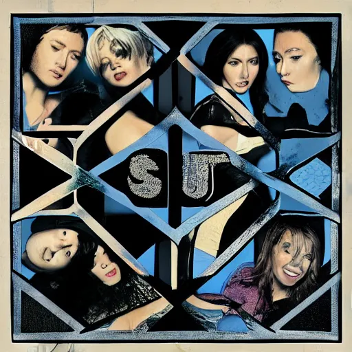 album cover of a pop group named stfu, album cover | Stable Diffusion ...