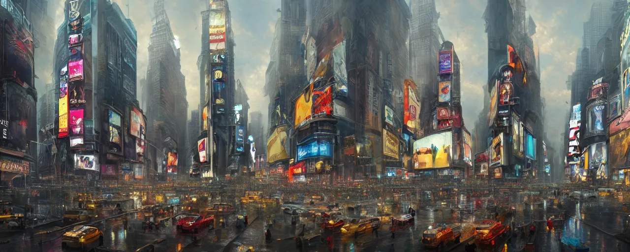 A beautiful highly detailed epic painting of Times | Stable Diffusion ...