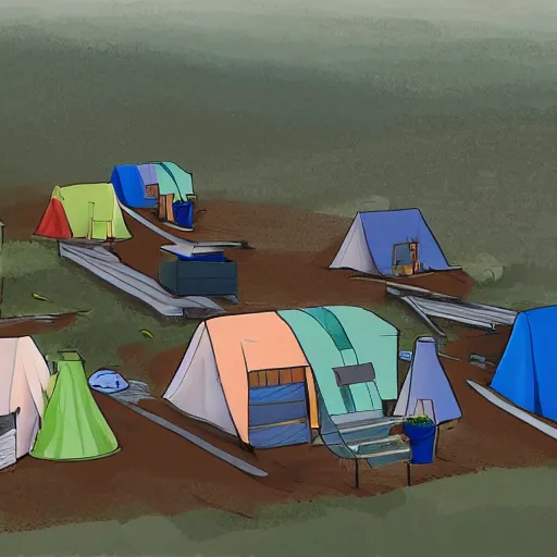 rooftop camp, concept art | Stable Diffusion | OpenArt
