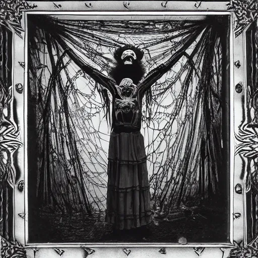 1860 photo of an ancient fractal clown-demon devouring | Stable ...