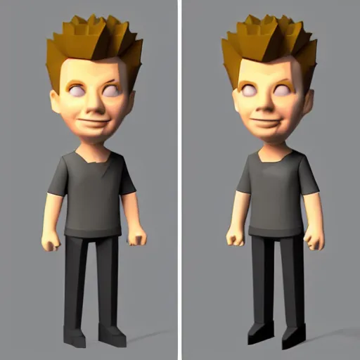 Isometrical low polygon rick astley standing | Stable Diffusion | OpenArt