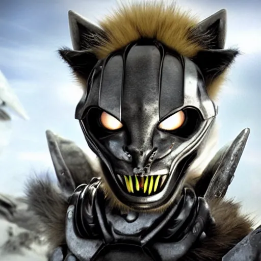 still of a humanoid with cat-like features, yellow | Stable Diffusion ...