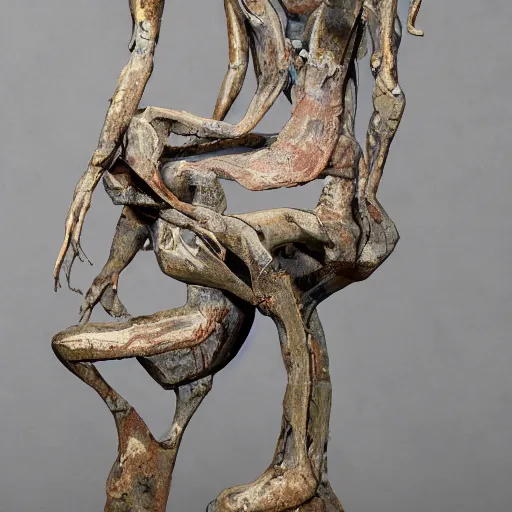 disfigured figure, contorted limbs, abstract sculpture | Stable ...
