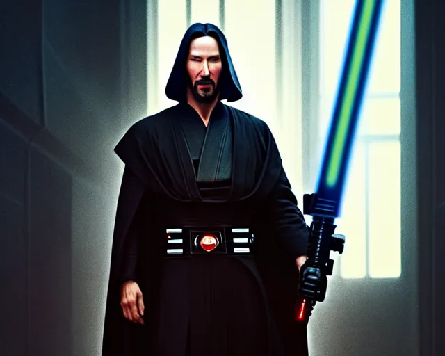 5 5 mm portrait photo of keanu reeves 1 as darth | Stable Diffusion ...