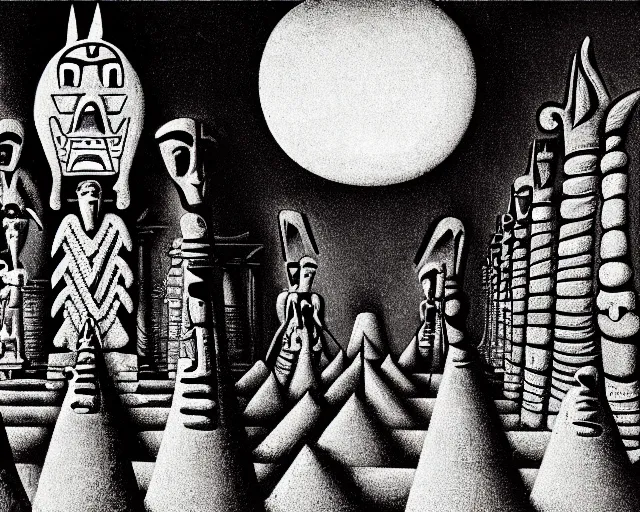 aztec art style. liminal space. the backrooms. sun | Stable Diffusion ...