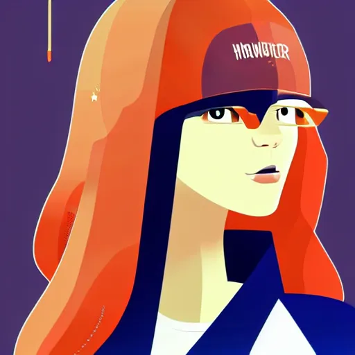 2 d character design, female rapper, vector art, | Stable Diffusion ...