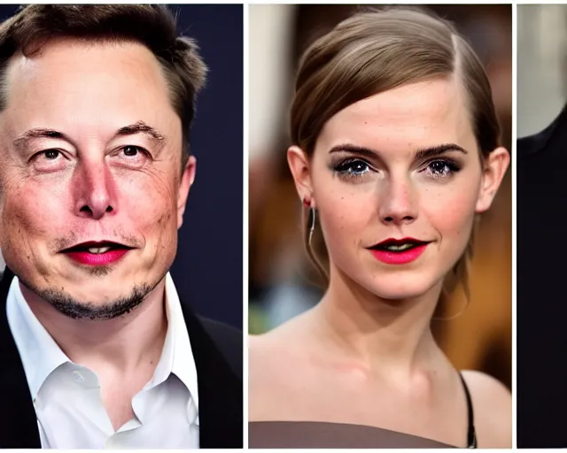 A portrait photo of Elon Musk teams up with emma | Stable Diffusion ...