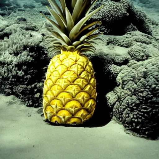 crusty yellow sponge underwater with a giant pineapple | Stable Diffusion | OpenArt