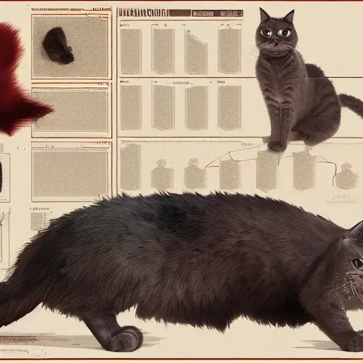 A cat design, character sheet, Moebius, Greg | Stable Diffusion | OpenArt