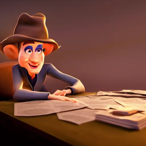 portrait of bookmaker sly cunning pixar style | Stable Diffusion | OpenArt