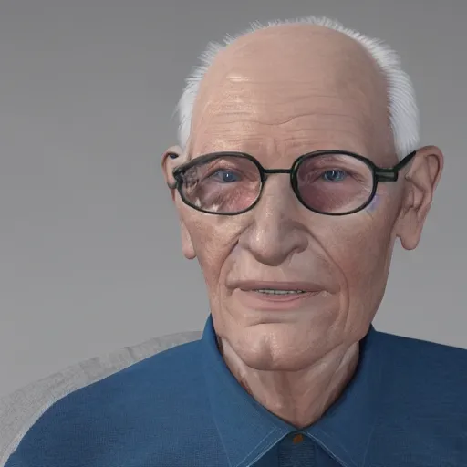 Render of a 99 year old man named James Randal from | Stable Diffusion ...