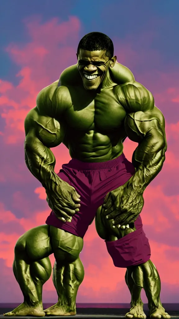 1000s of Obamas Bodybuilder Hulks by Beeple, 4K | Stable Diffusion ...