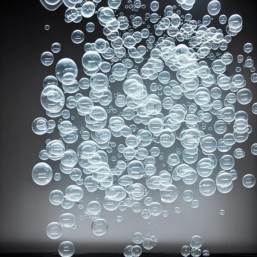 photo of giant bubbles made of cellophane inside a | Stable Diffusion ...