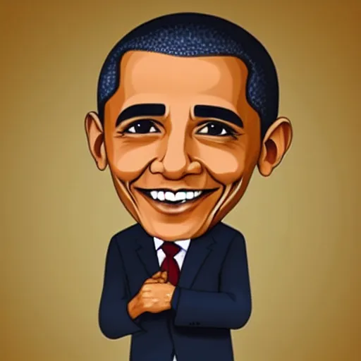 president obama in cartoon chibi style | Stable Diffusion