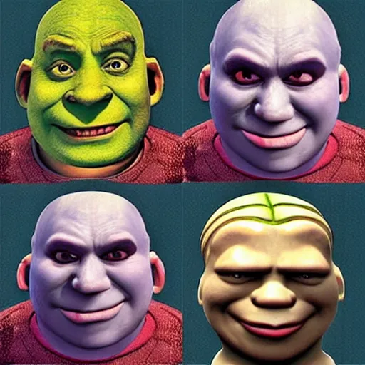 Tim Vigil Shrek 2 Cenobites 1 0 2 4 X 1 0 2 4 Stable Diffusion