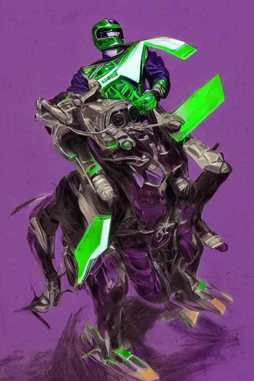 portrait of cowboy johnny cash as purple green ranger | Stable ...