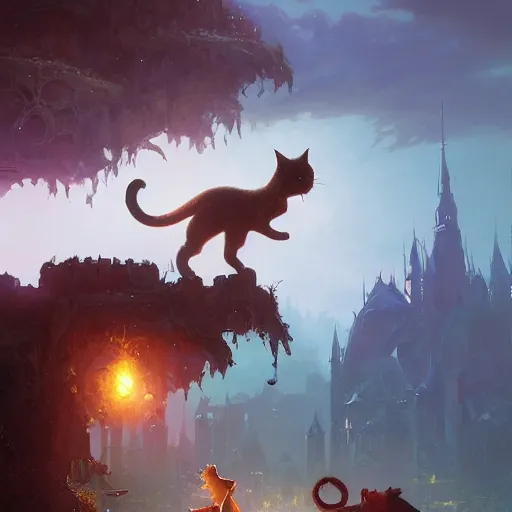 the world invaded by cats unreal engine, fantasy art | Stable Diffusion | OpenArt
