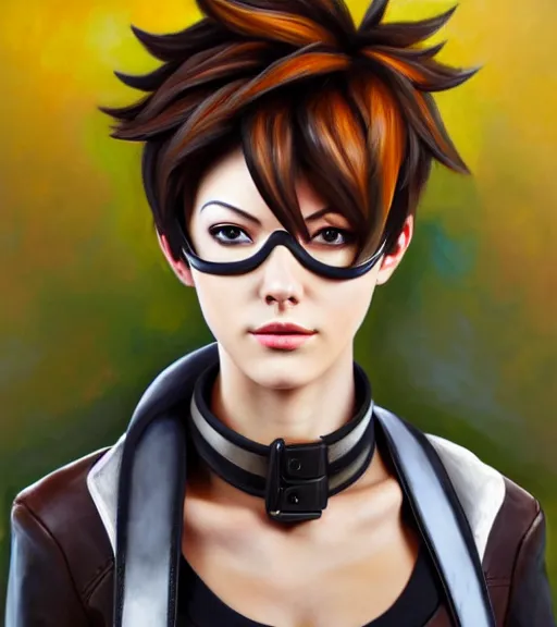 oil painting of tracer overwatch in a field wearing | Stable Diffusion ...