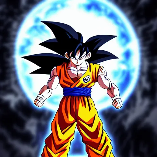 Goku, ultra wide angle, by Sadece Kaan, anime art, | Stable Diffusion
