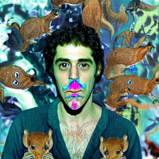 a psychedelic portrait of Tony Blait with thirty | Stable Diffusion ...