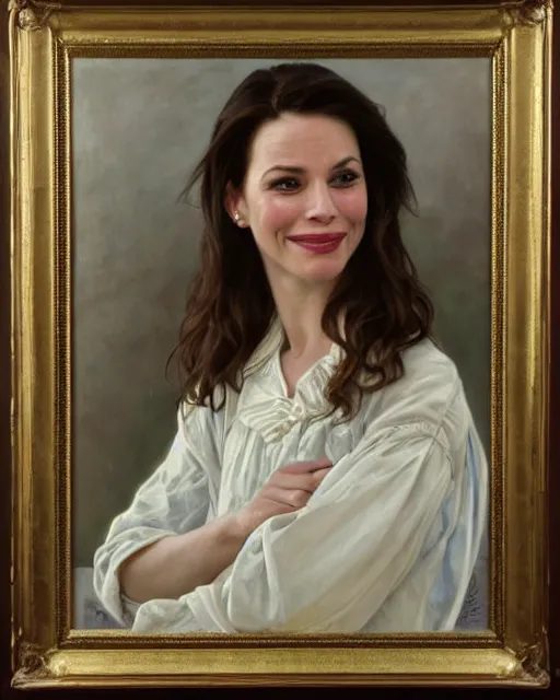 sigourney weaver smiling age 2 5, portrait painting by | Stable ...