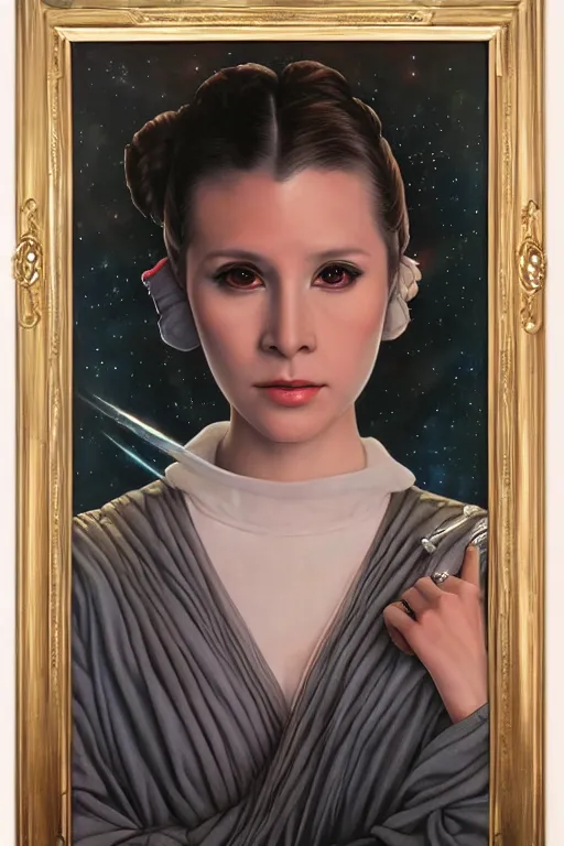 beautiful oil painting of princess leia by chie | Stable Diffusion ...