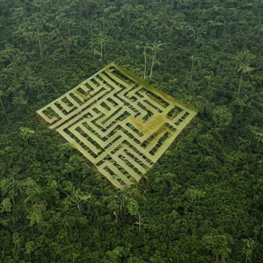an architectural plan view of a labyrinth of the | Stable Diffusion ...