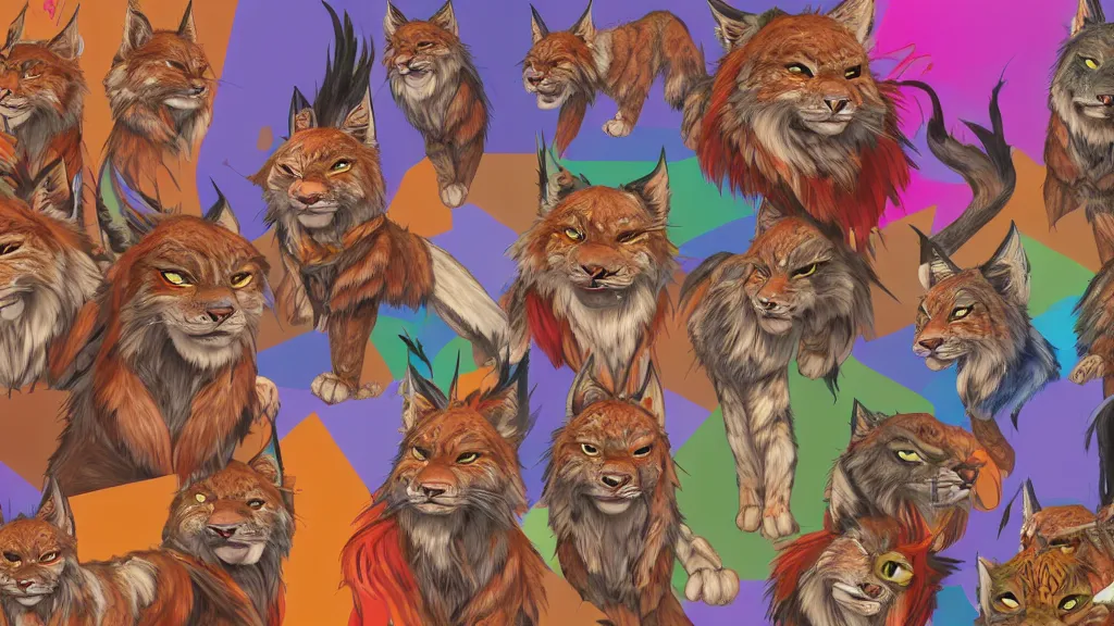 colorful and vivid character sheet for a handsome | Stable Diffusion ...