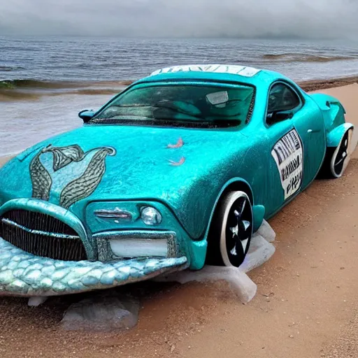a mermaid car | Stable Diffusion