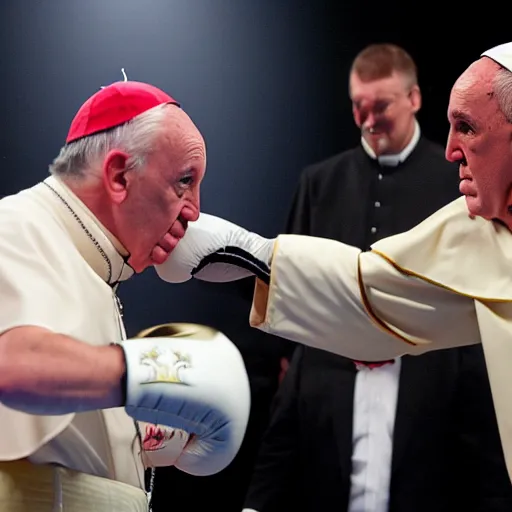 gandalf the grey vs pope francis boxing match | Stable Diffusion | OpenArt