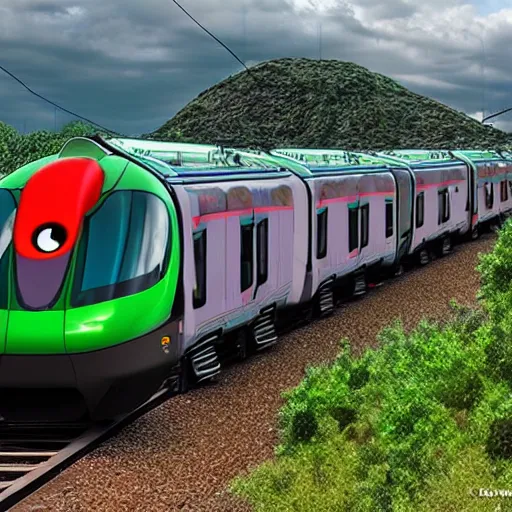 alien train | Stable Diffusion