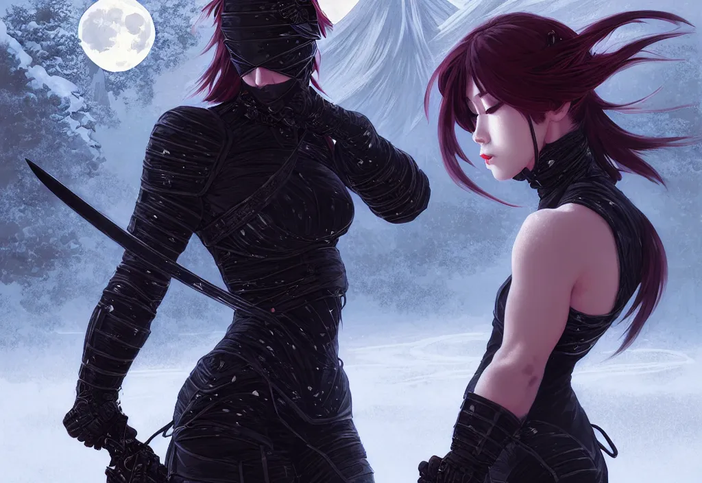 portrait ninja gaiden girl, armored black mirror ninja | Stable Diffusion | OpenArt