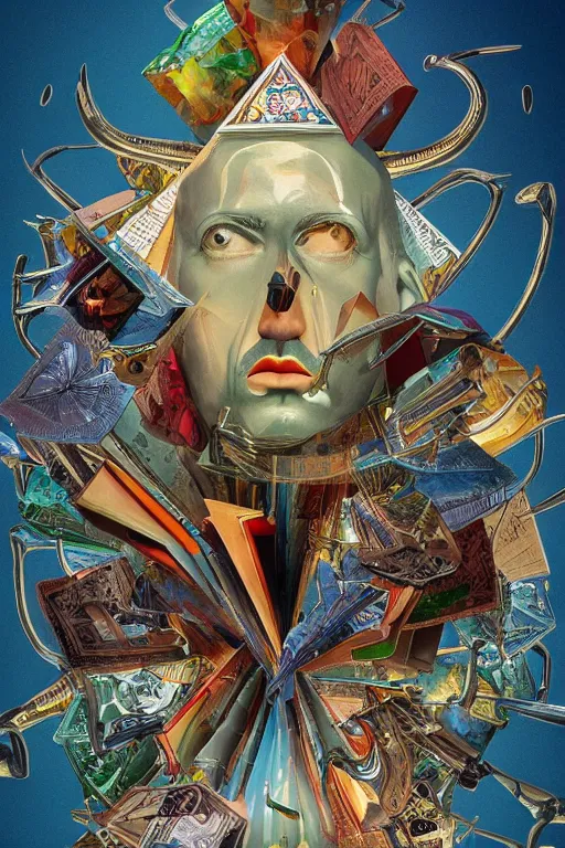 steam punk julius caesar, contemporary collage, highly | Stable ...