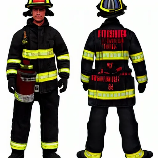 firefighter action figure, highly detailed, studio | Stable Diffusion ...
