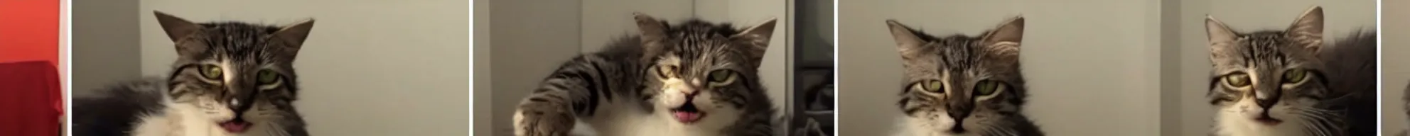 consistent frames from a video of a cat yawning | Stable Diffusion ...