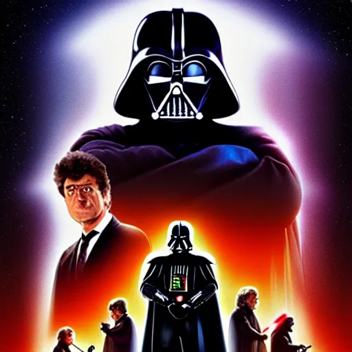 a poster of a film featuring darth vader, rick | Stable Diffusion | OpenArt