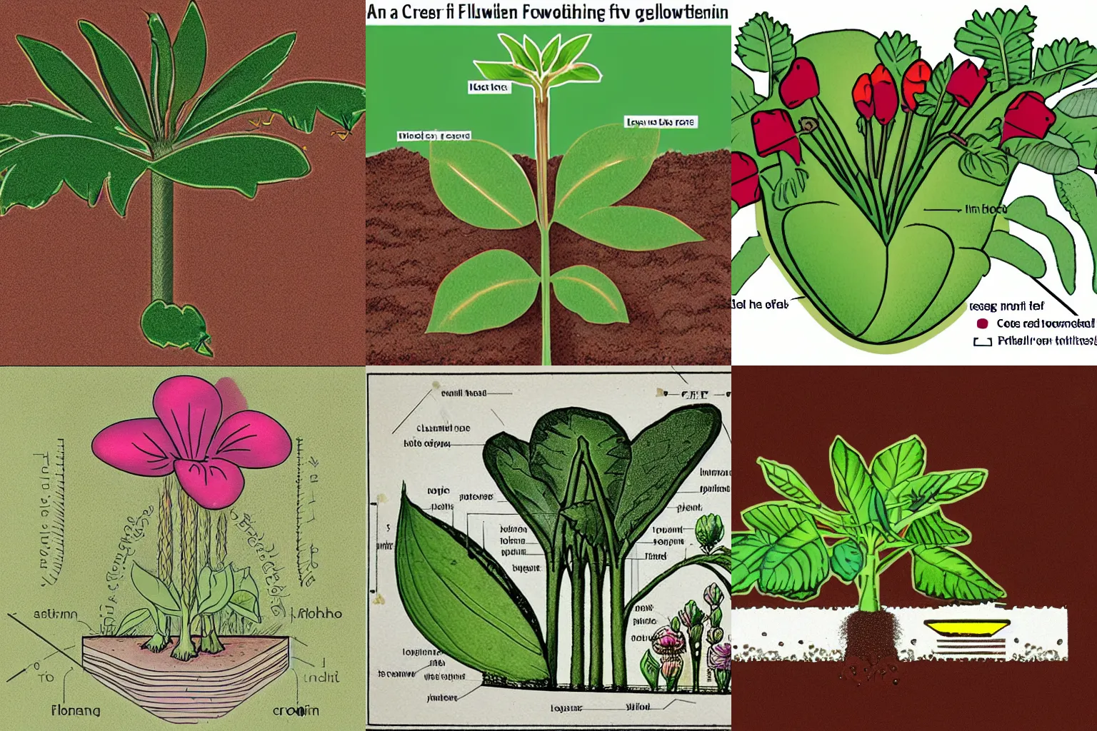 a infographic about terrarium in the style of 1920 | Stable Diffusion