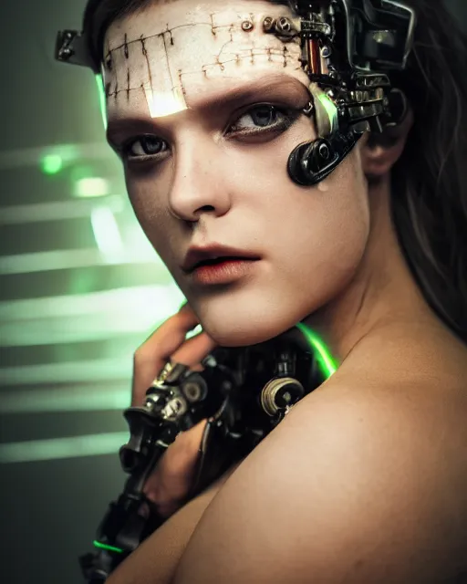 photo of sensual female as a solarpunk cyborg with | Stable Diffusion ...