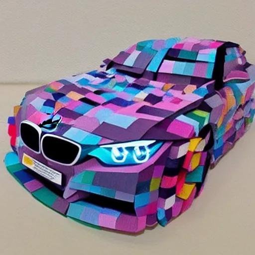 BMW made out of tissue paper, tissue paper art | Stable Diffusion | OpenArt