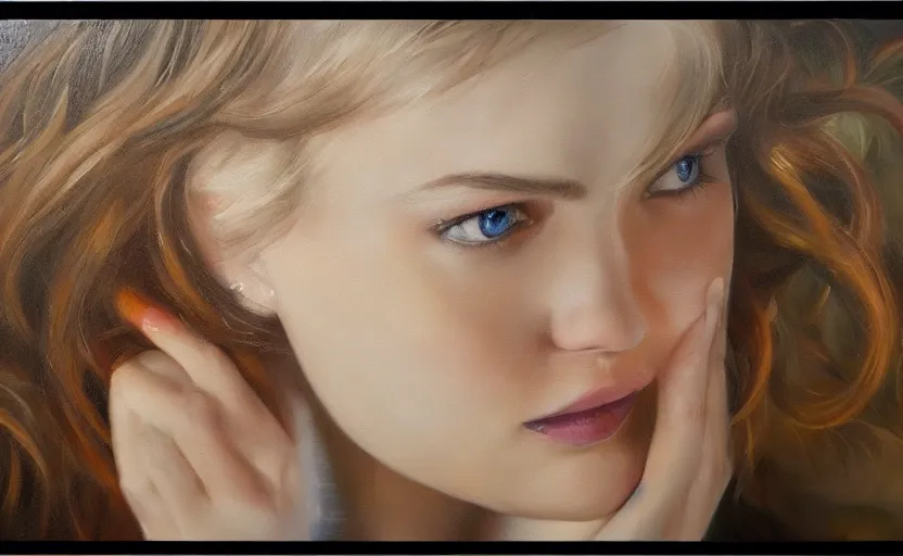 a hyper-realistic studio oil painting of one!!! | Stable Diffusion ...