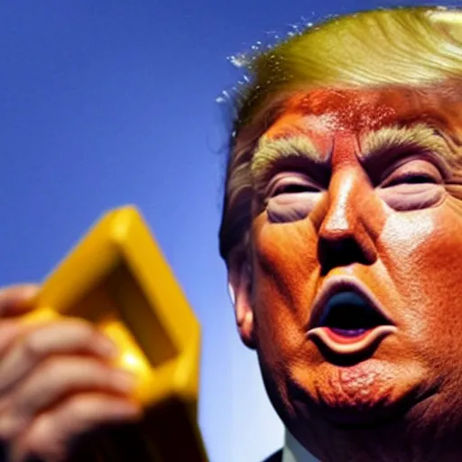 donald trump eating crayons, reuters news photo | Stable Diffusion ...