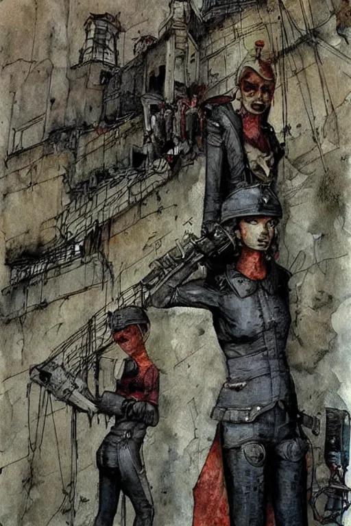 artwork by enki bilal | Stable Diffusion
