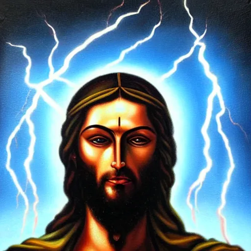 beautiful detailed religious oil painting of cyborg | Stable Diffusion ...