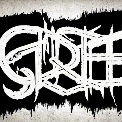 grindcore band logo, metal font, unreadable | Stable Diffusion | OpenArt