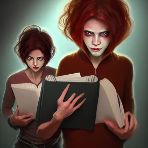 realistic portrait of a female author terrified at | Stable Diffusion | OpenArt