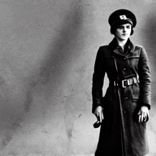 photograph of soviet chekist comrade emma watson, | Stable Diffusion ...